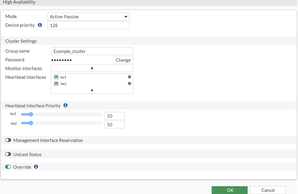 HA active-passive cluster setup | FortiSRA 1.5.0 | Fortinet Document ...