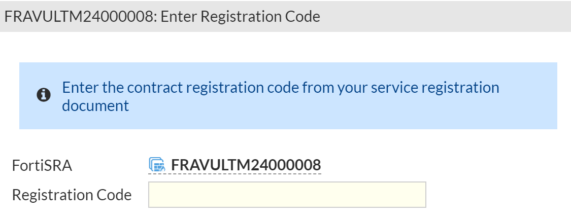 Renewing FortiSRA-VM license | FortiSRA 1.5.0 | Fortinet Document Library