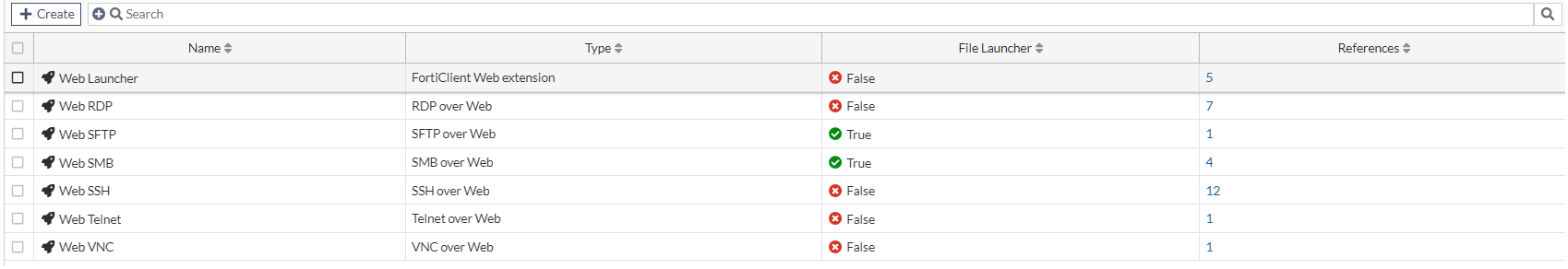 Launchers | FortiSRA 1.5.0 | Fortinet Document Library