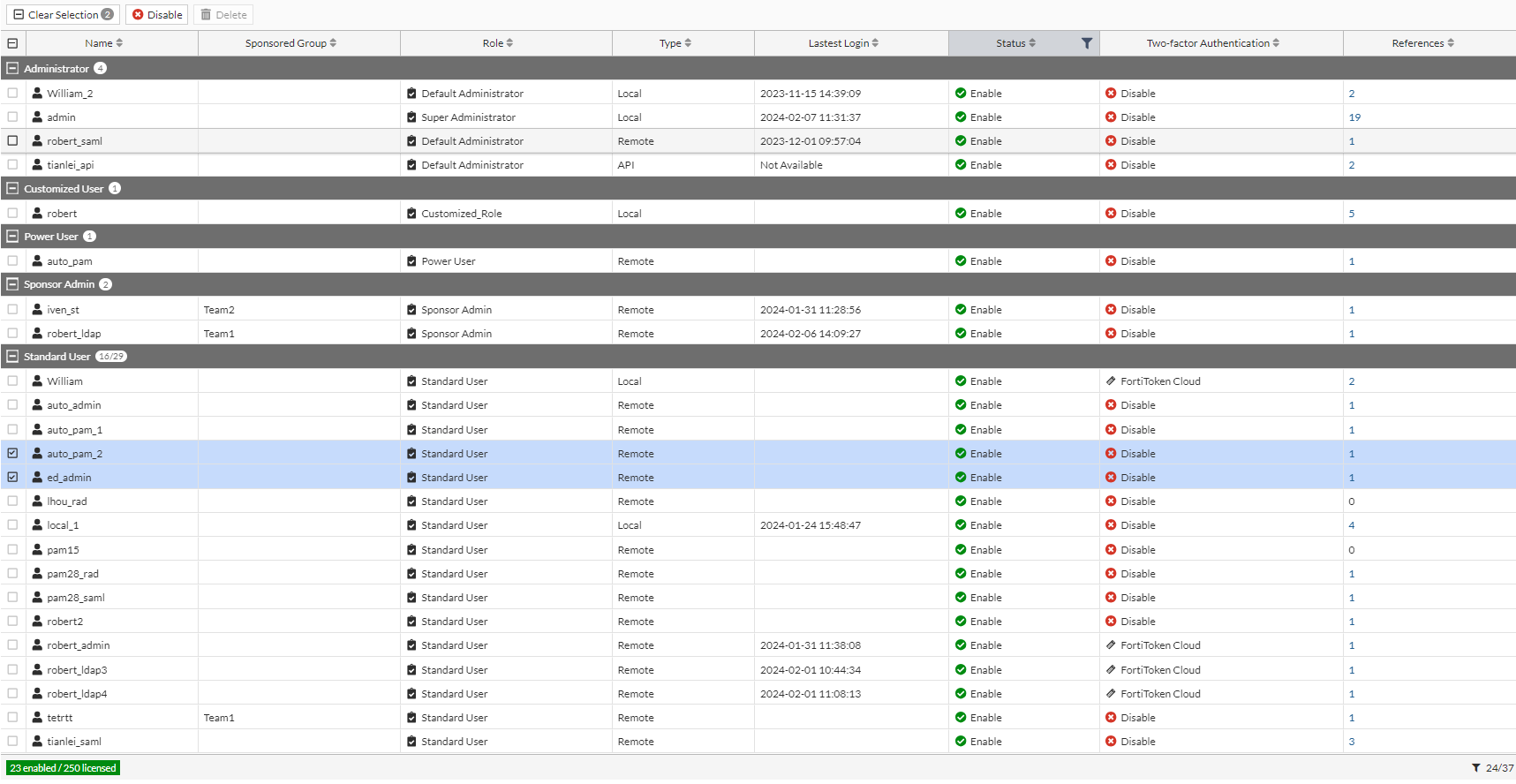 Importing LDAP users | FortiSRA 1.5.0 | Fortinet Document Library