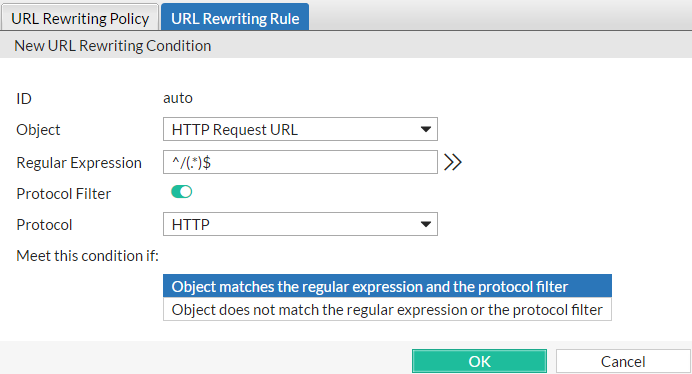 Rewriting & redirecting | FortiWeb 7.6.4 | Fortinet Document Library