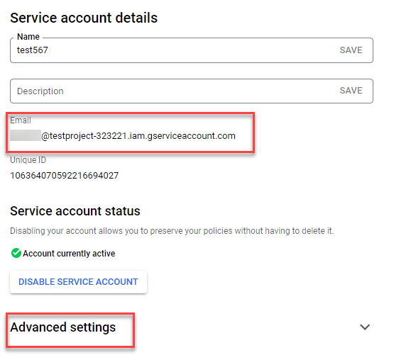 Create Google Service Account | FortiCASB 24.1.a | Fortinet Document ...