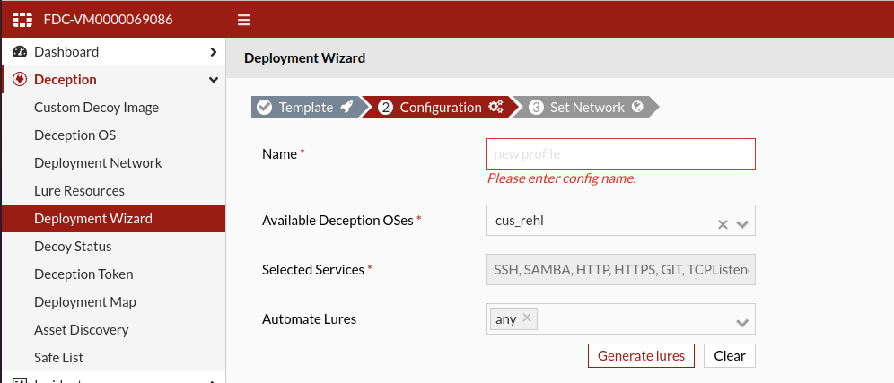 5. Use the custom Redhat image | FortiDeceptor 5.3.0 | Fortinet ...