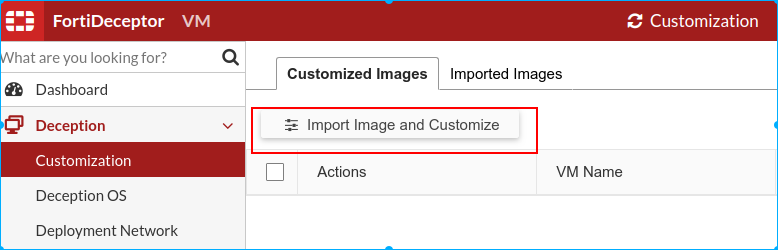 1. Import the ISO image to FortiDeceptor | FortiDeceptor 5.3.0 ...
