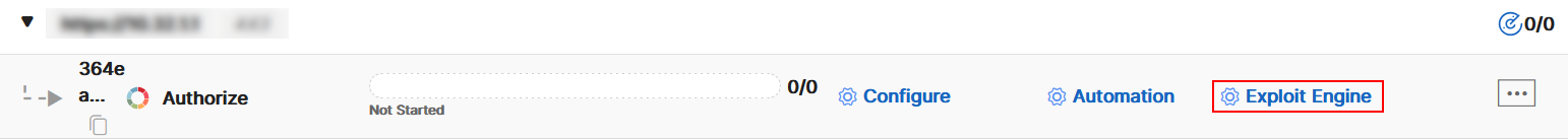 Configuring Exploit Engine | FortiDAST 25.1.0 | Fortinet Document Library
