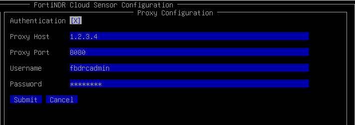 Sensor provisioning | FortiNDR Cloud Sensors | Fortinet Document Library