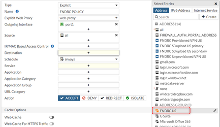Appendix: FortiProxy configuration example | FortiNDR Cloud Sensors | Fortinet Document Library