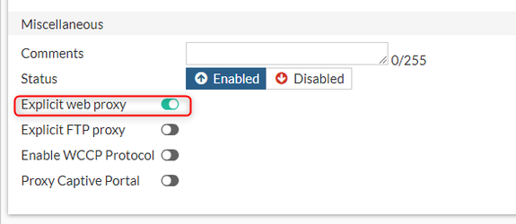Appendix: FortiProxy configuration example | FortiNDR Cloud Sensors | Fortinet Document Library