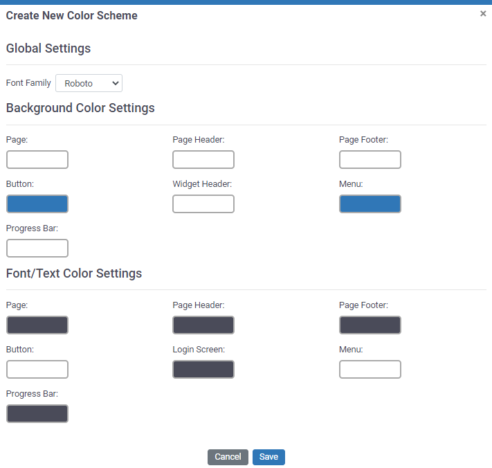 Create a custom color scheme | FortiPortal 6.0.15 | Fortinet Document ...