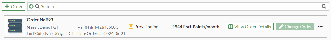 Creating an order | FortiGate-as-a-Service 24.3.0 | Fortinet Document ...