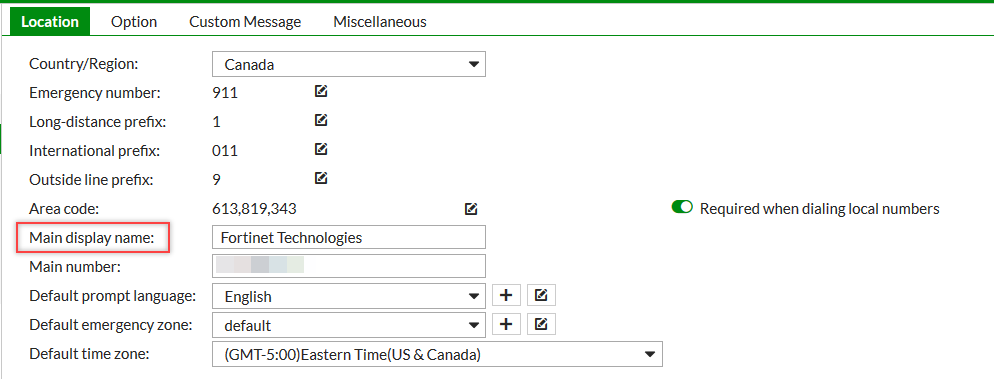 Caller ID modification hierarchy for normal calls | FortiVoice 7.0.4 ...
