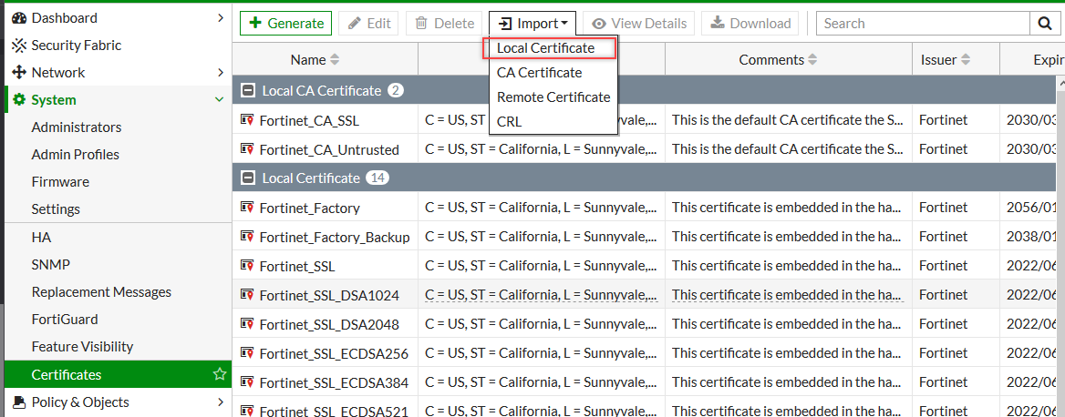 Configuring FortiGate for SIP over TLS | FortiVoice 7.0.4 | Fortinet ...