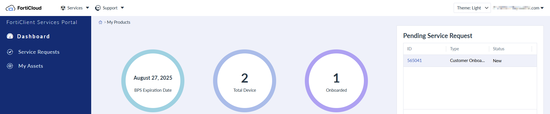 How and when to initiate a Managed Service onboarding request ...