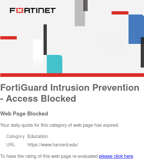 Category usage quota | FortiGate / FortiOS 7.6.2 | Fortinet Document ...