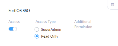 Allowing the FortiGate to override FortiCloud SSO administrator user ...