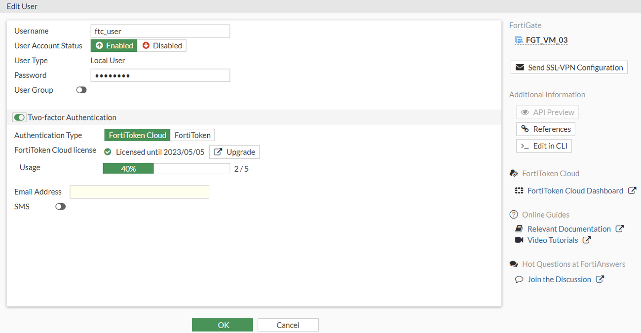 Enable the FortiToken Cloud free trial directly from the FortiGate ...