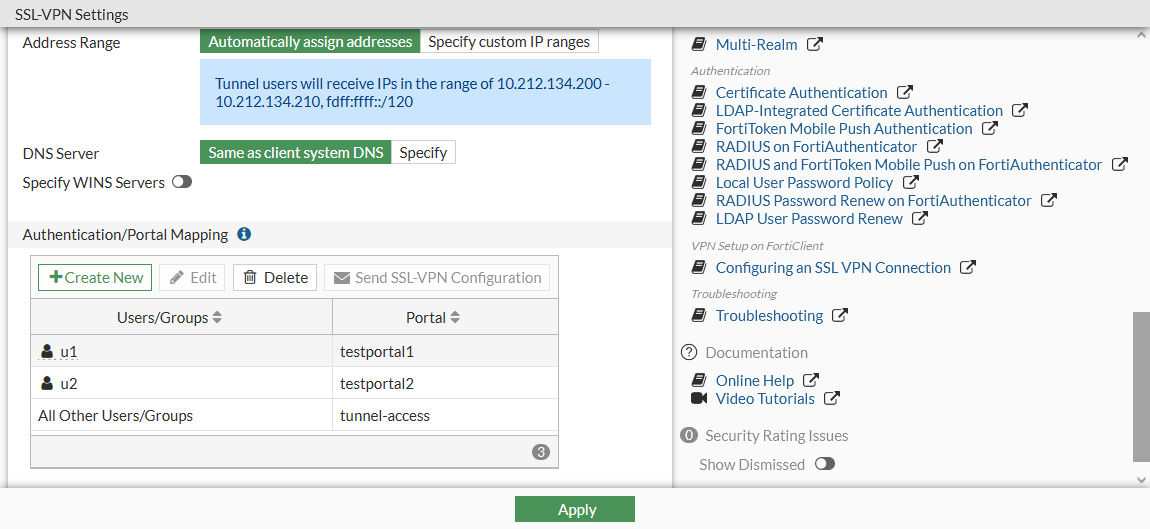 Disable the clipboard in SSL VPN web mode RDP connections | FortiGate ...