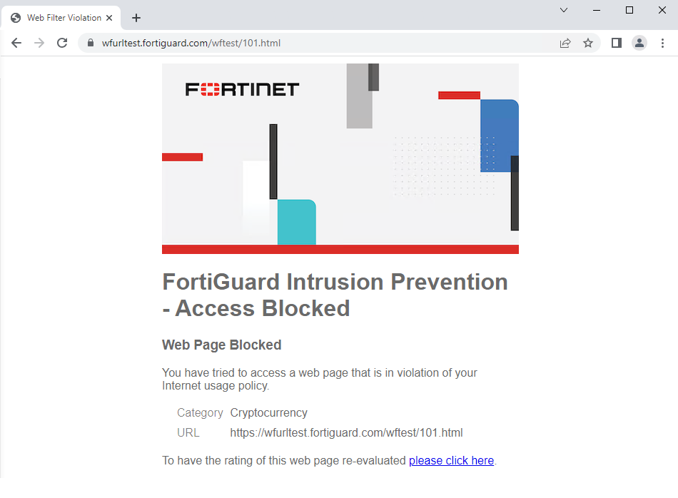 Configuring web filter profiles to block AI and cryptocurrency ...