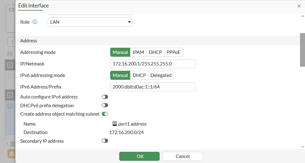 Interface subnet | FortiGate / FortiOS 7.6.2 | Fortinet Document Library