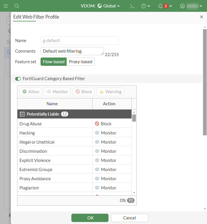Configuring global profiles | FortiGate / FortiOS 7.6.2 | Fortinet Document Library