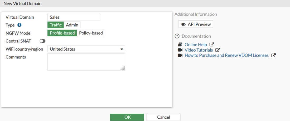 Inter-VDOM routing configuration example: Internet access | FortiGate ...