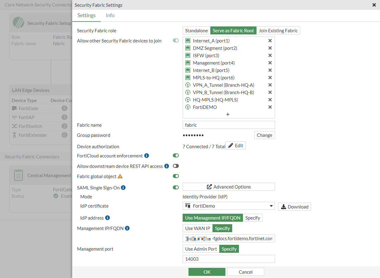 Configuring the root FortiGate as the IdP | FortiGate / FortiOS 7.6.2 ...