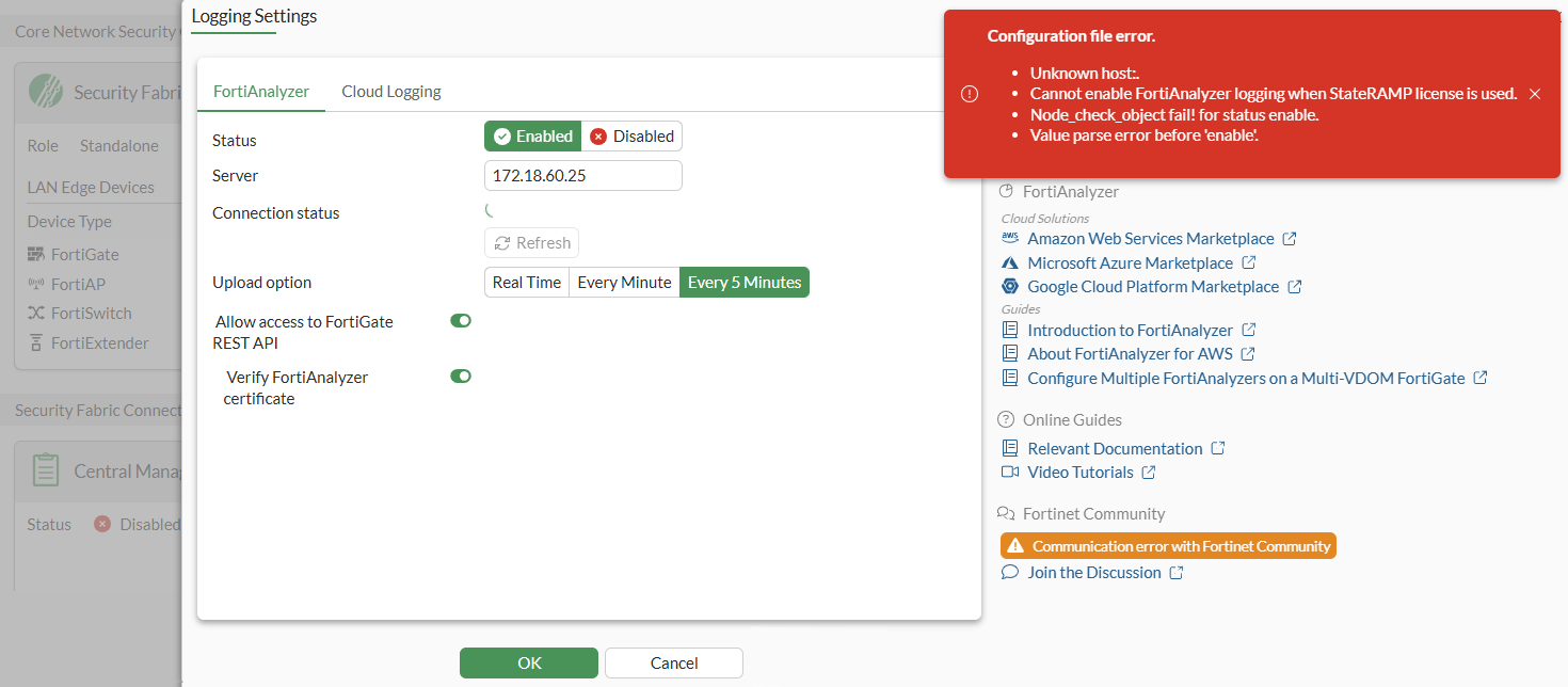 FortiGate StateRamp support | FortiGate / FortiOS 7.6.2 | Fortinet ...