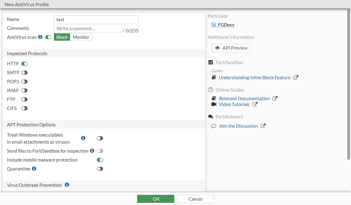 Inspection mode feature comparison | FortiGate / FortiOS 7.2.8 ...