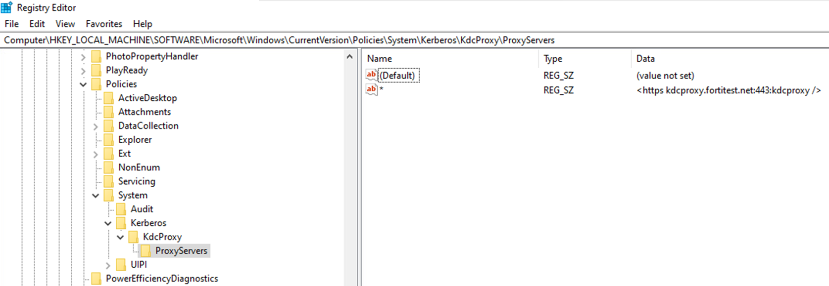 ZTNA access proxy with KDC to access shared drives | FortiGate ...