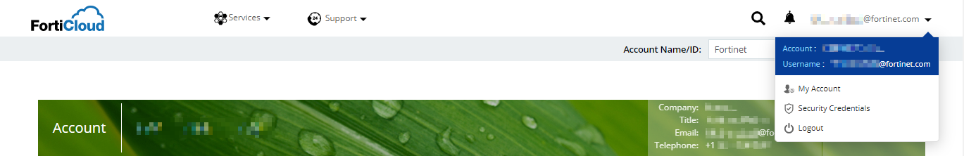 Transfer a device to another FortiCloud account | FortiGate / FortiOS 7 ...