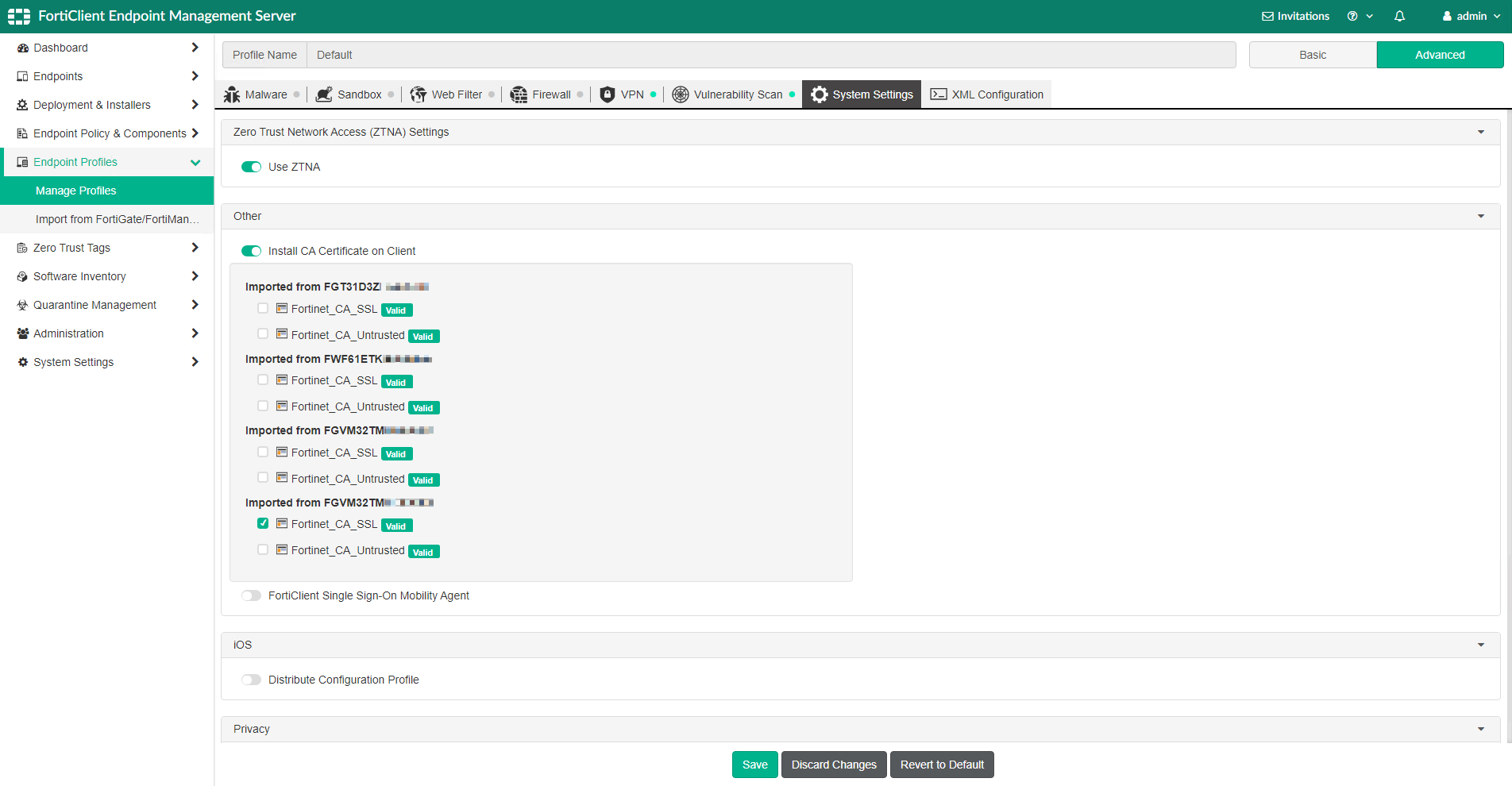 Configuring FortiClient EMS | FortiGate / FortiOS 7.2.8 | Fortinet ...
