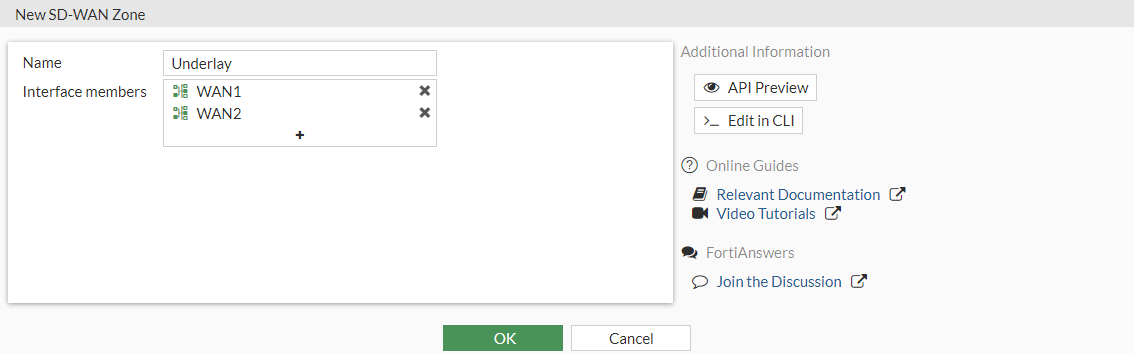 SD-WAN members and zones | FortiGate / FortiOS 7.2.8 | Fortinet ...