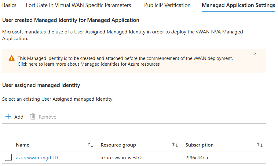 Deploying FortiGate NVAs in a vWAN hub | FortiGate Public Cloud 7.4.0 | Fortinet Document Library