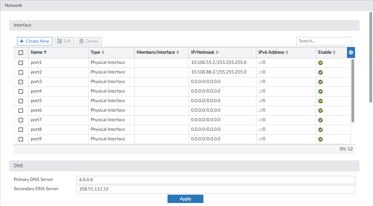 Configuring network interfaces | FortiManager 7.6.4 | Fortinet Document Library