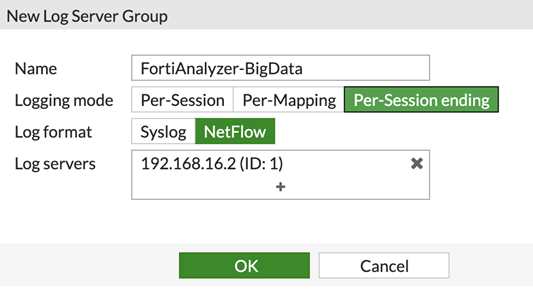 Configure FortiAnalyzer-BigData as log server on hyperscale FortiGate ...