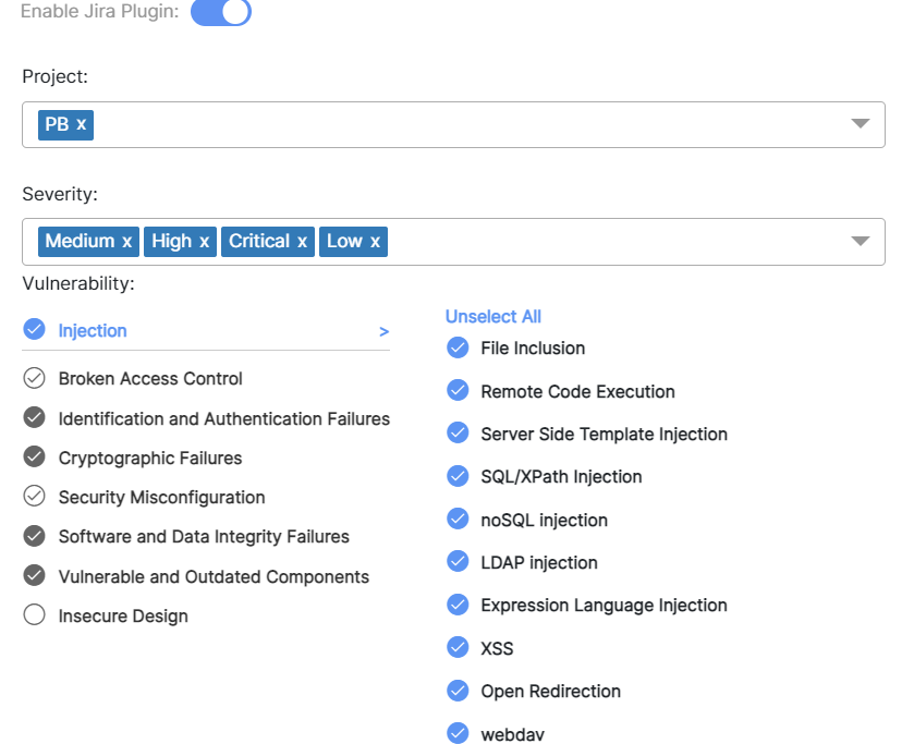 Jira Integration | FortiDAST 24.2.0 | Fortinet Document Library