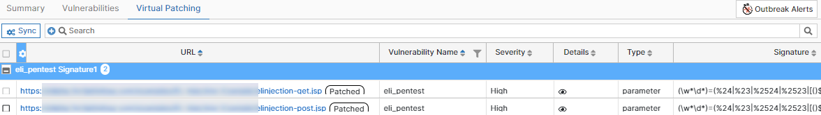 Virtual Patching | FortiDAST 24.2.0 | Fortinet Document Library