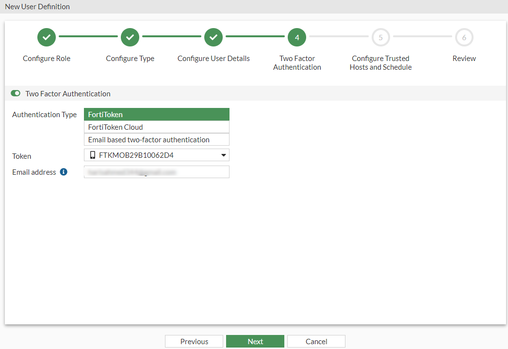 2FA with FortiToken example | FortiPAM 1.0.3
