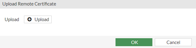 Uploading a remote certificate | FortiPAM 1.0.3
