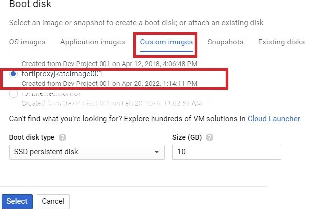 Deploying the FortiProxy-VM instance | FortiProxy Public Cloud 7.6.0 ...