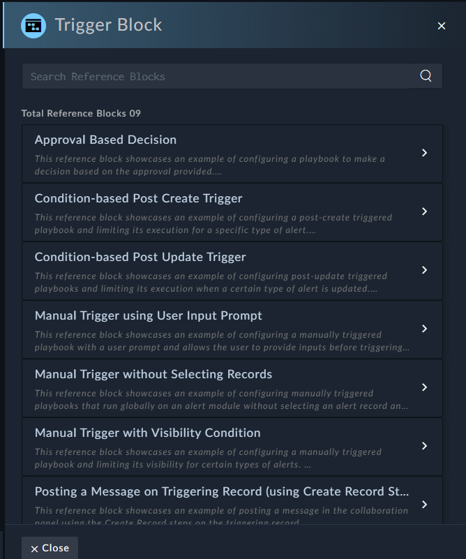 Triggers & Steps | FortiSOAR 7.6.2 | Fortinet Document Library