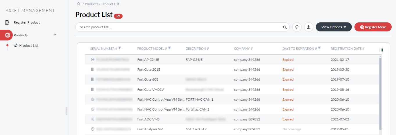 Selecting accounts (Partners) | FortiCloud Services 25.1.0 | Fortinet ...