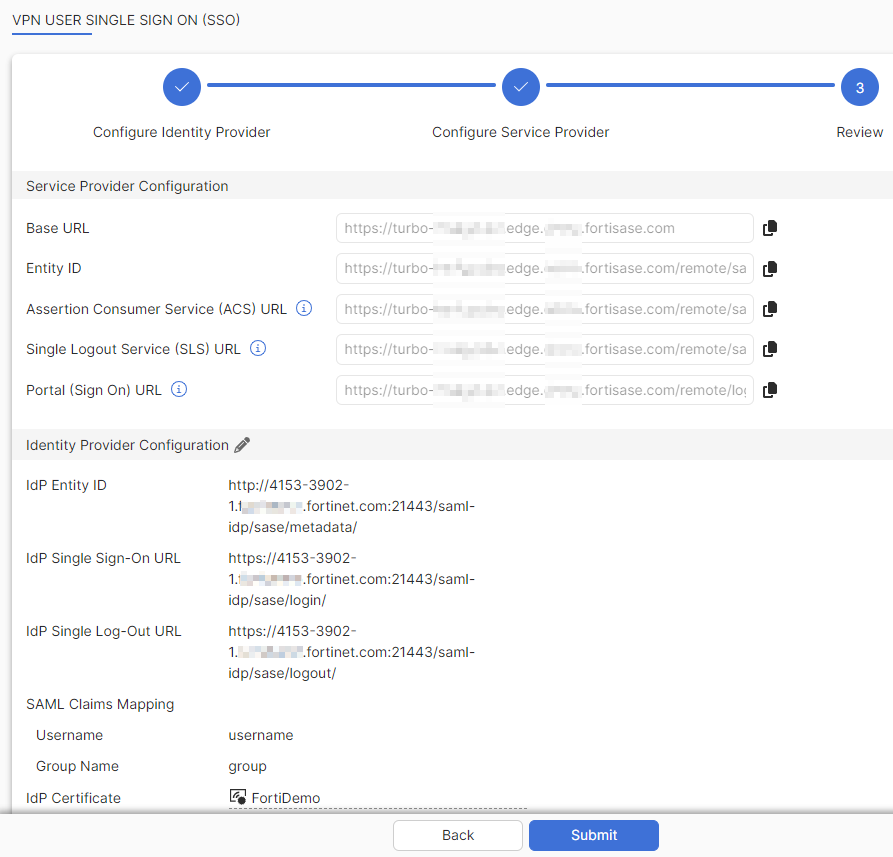 Configuring FortiSASE with FortiAuthenticator as SAML IdP for SSO | FortiSASE | Fortinet ...