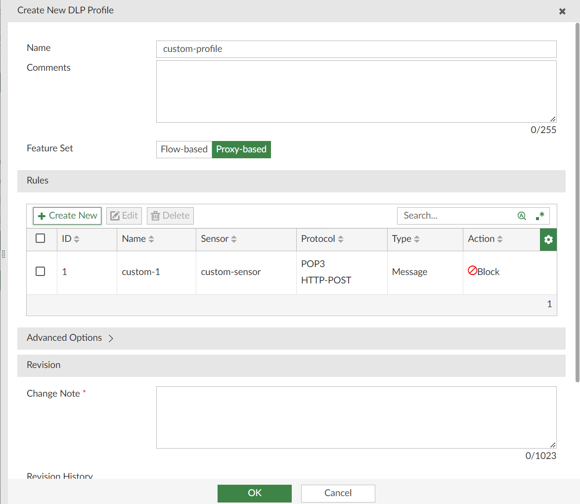 Configuring DLP dictionaries, sensors, and profiles | FortiSASE | Fortinet Document Library