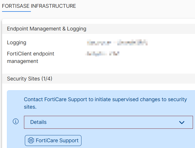 Infrastructure | FortiSASE | Fortinet Document Library