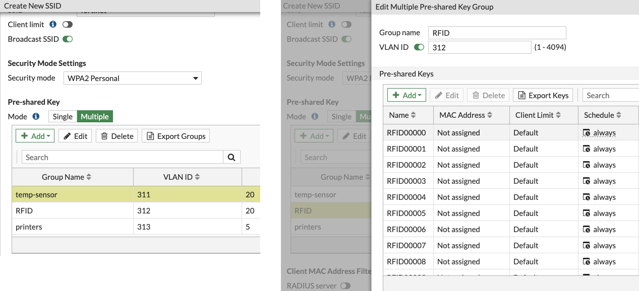 Ownerless devices – IoT, MPSK and FortiLink NAC | FortiAP / FortiWiFi 7.0.0