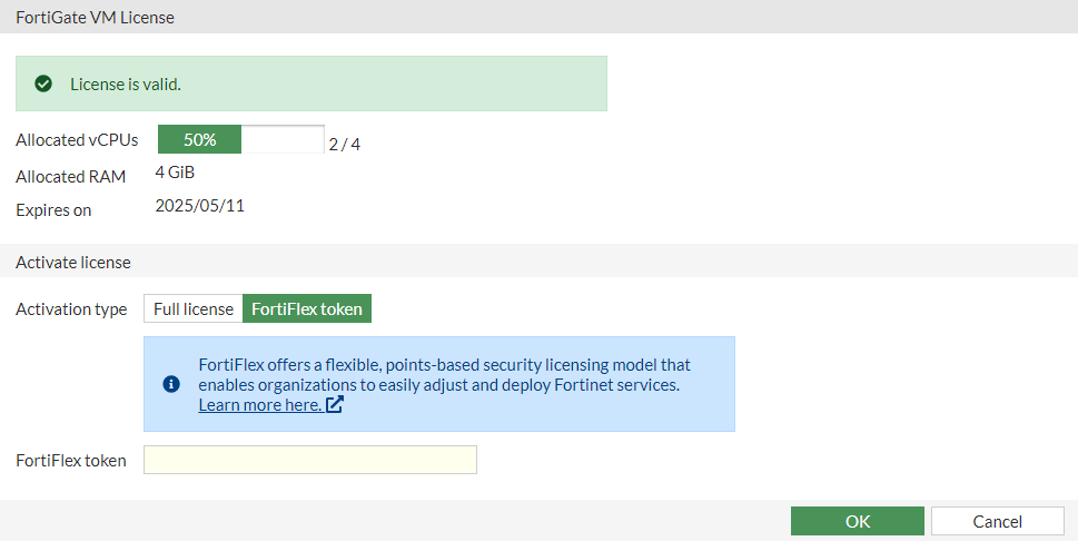 Add FortiFlex GUI option 7.4.2 | FortiGate / FortiOS 7.4.0 | Fortinet Document Library