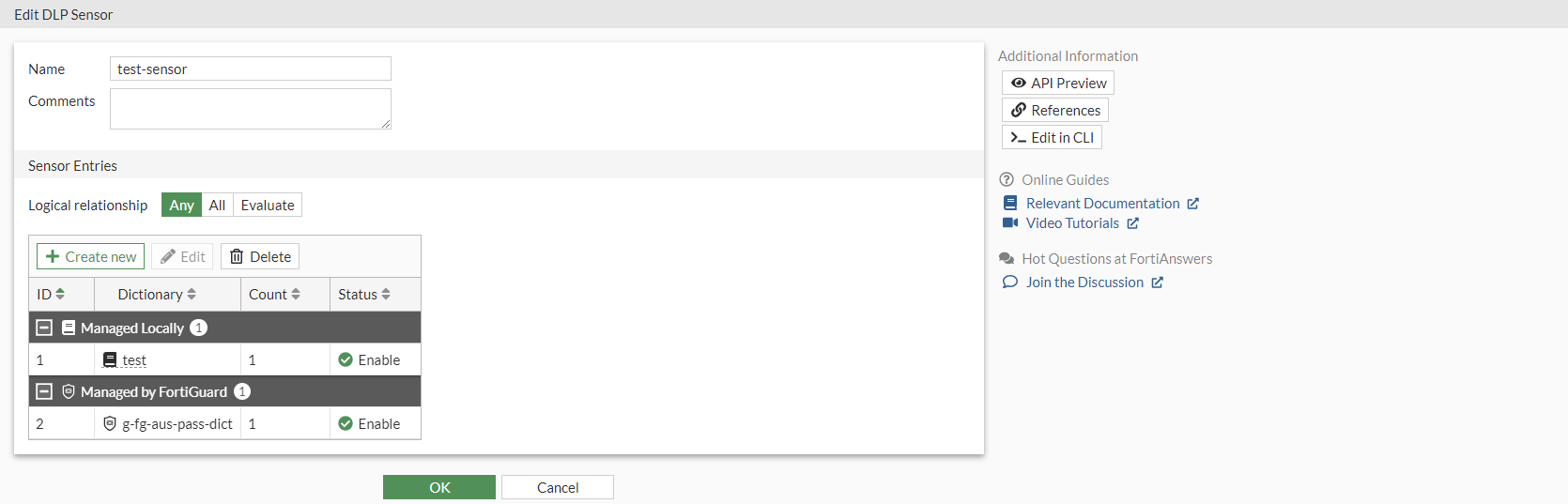 GUI enhancements for FortiGuard DLP service 7.4.1 | FortiGate / FortiOS ...