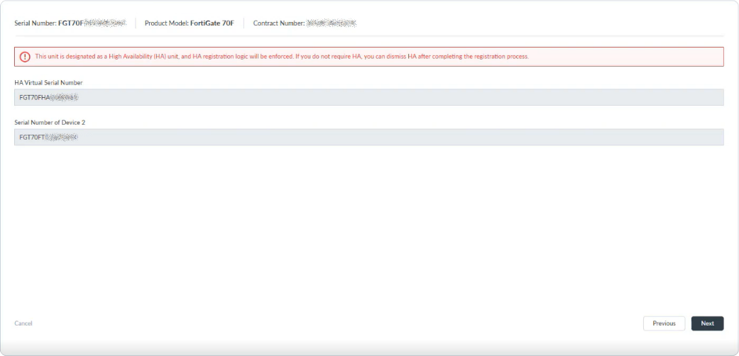 Single FortiGuard license for FortiGate A-P HA cluster 7.4.6 ...