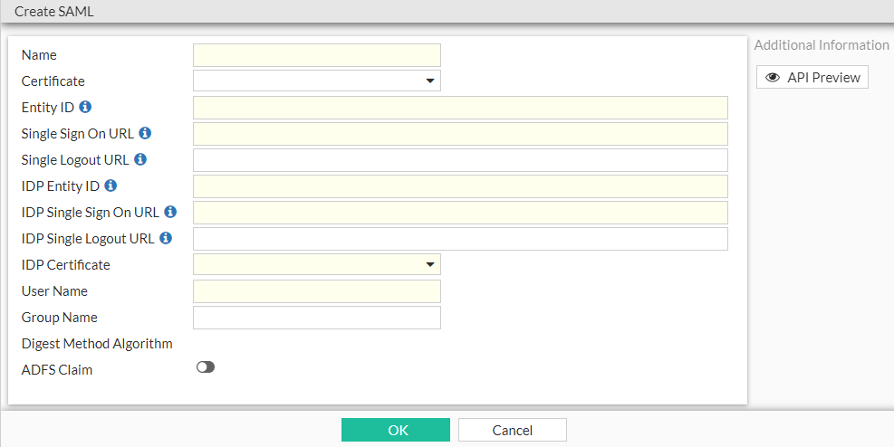 Create or edit a SAML server | FortiProxy 7.4.2 | Fortinet Document Library